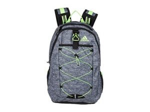 adidas ultimate id backpack, jersey onix/black/signal green, one size