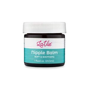 lavie organic nipple cream, balm, butter for breastfeeding, pumping, 1 ounce