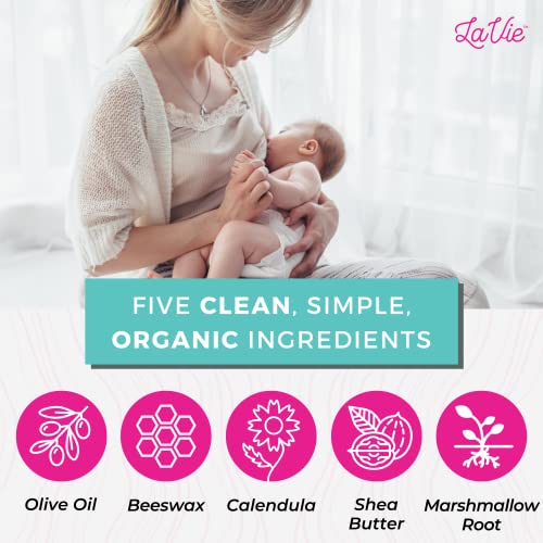 Lavie Organic Nipple Cream, Balm, Butter for Breastfeeding, Pumping, 1 Ounce