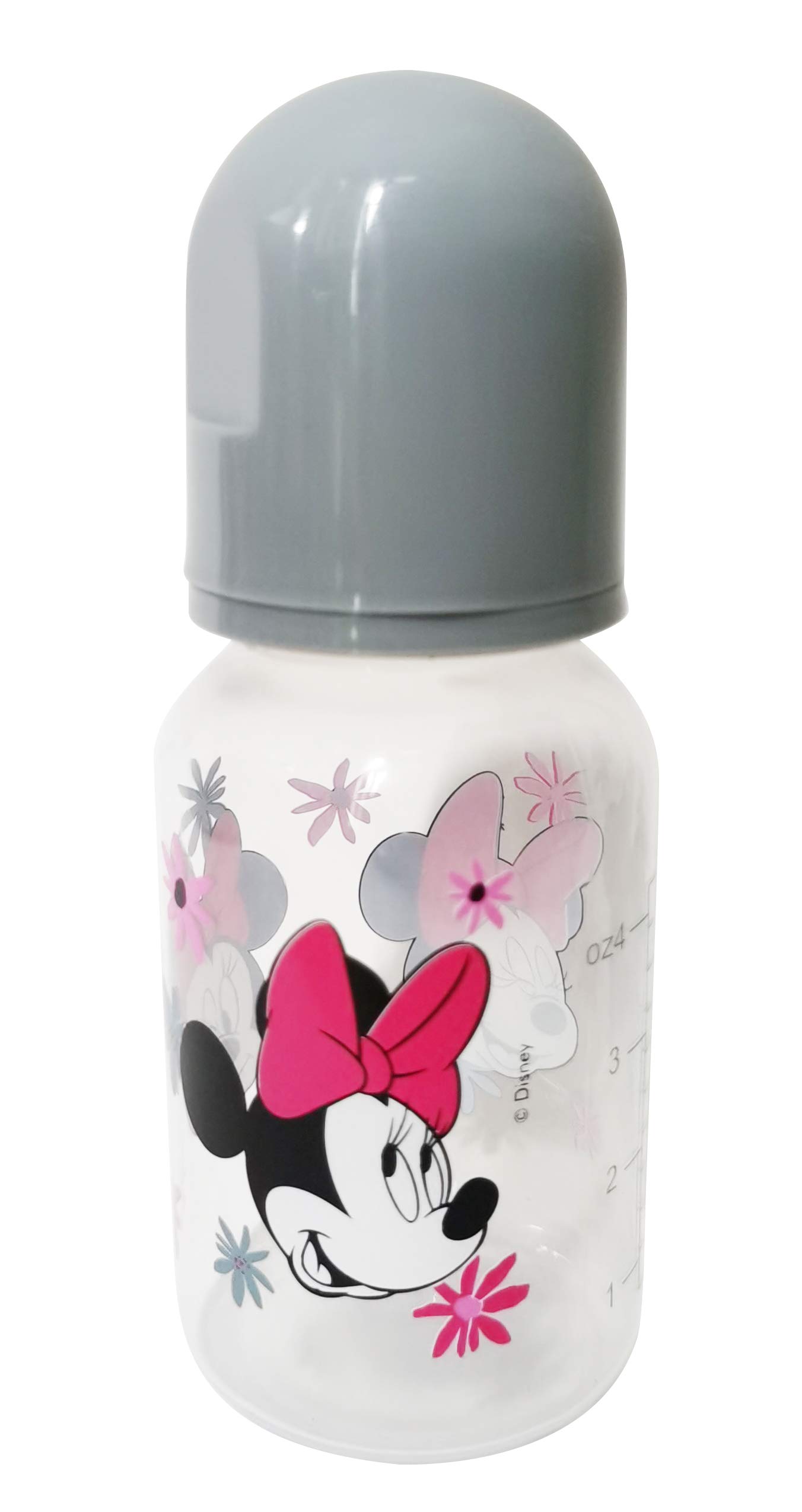 Cudlie Disney Baby Boy Minnie Mouse 5 oz Pack of Three Baby Bottles, Tropic Floral