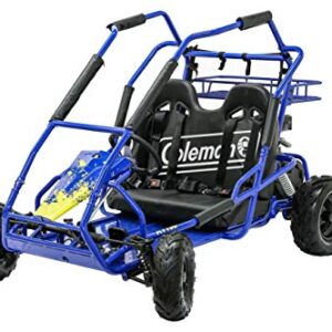 Coleman Powersports Off Road Go Kart, Gas Powered, 196cc/6.5hp(KT196-BL), Large, Blue