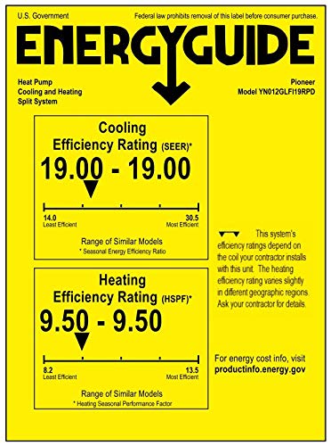 Pioneer Diamante Series Ductless Mini-Split Air Conditioner Inverter Heat Pump Full Set with 16 Ft. Kit