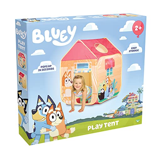 Bluey - Pop 'N' Fun Play Tent - Pops Up in Seconds and Easy Storage, Multicolor