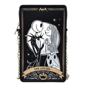 loungefly x disney nightmare before christmas tarot card passport crossbody