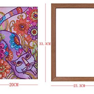 New Pattern Picture Photo Frames Wooden Effect Various Irregular Diamond Painting Crystal Diamond Decal 24cm x 34cm x 2.5cm (Original)