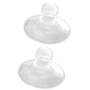 artibetter 2pcs nipple aspirator nipple corrector nipple pullers suckers breastfeeding nipple shield with clear case for flat inverted shy nipples l