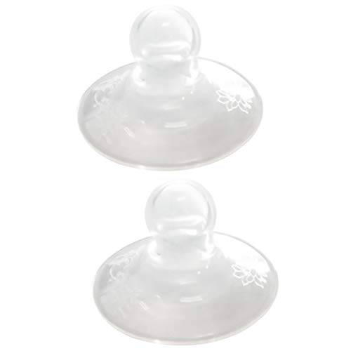 ARTIBETTER 2pcs Nipple Aspirator Nipple Corrector Nipple Pullers Suckers Breastfeeding Nipple Shield with Clear Case for Flat Inverted Shy Nipples L