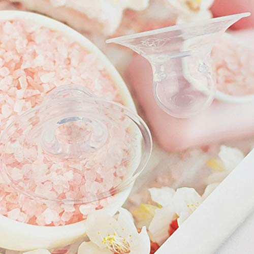 ARTIBETTER 2pcs Nipple Aspirator Nipple Corrector Nipple Pullers Suckers Breastfeeding Nipple Shield with Clear Case for Flat Inverted Shy Nipples L