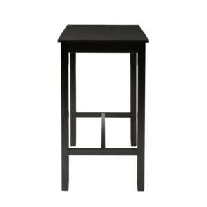 Linon Claridge 42" Wood Bar Height Pub Table in Black