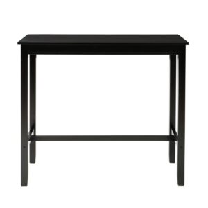 Linon Claridge 42" Wood Bar Height Pub Table in Black