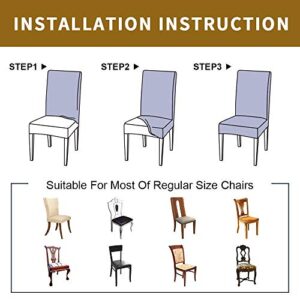 8 PCS Stretch Washable Chair Slipcovers Sexy Lady High Heel Chair Covers Set Black White Dining Chair Seat Protector for Home, Hotel, Ceremony