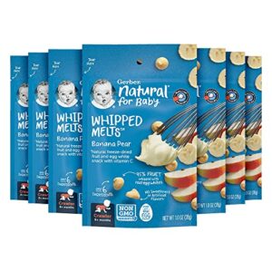 gerber natural for baby whipped melts - banana pear, 7count