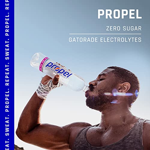 Propel, 3 Flavor Variety Pack, Zero Calorie Sports Drinking Water with Electrolytes and Vitamins C&E, 16.9 Fl Oz (12 Count)