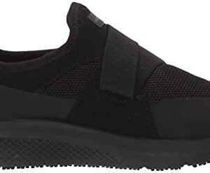 Skechers Women's Slip on Athletic Food Service Shoe, Black, 9.5 Wide