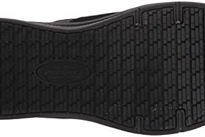 Skechers Women's Slip on Athletic Food Service Shoe, Black, 9.5 Wide