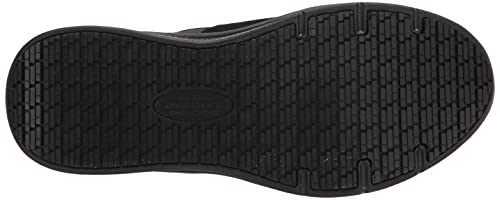 Skechers Women's Slip on Athletic Food Service Shoe, Black, 9.5 Wide