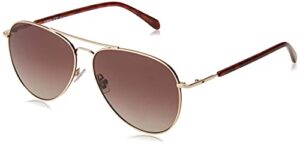 fossil womens fossil female style fos 3102/g/s sunglasses, gold brown, 58mm 13mm us