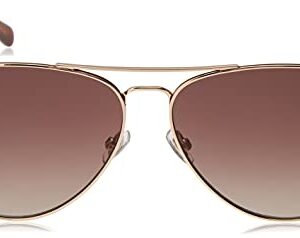 Fossil womens Fossil Female Style Fos 3102/G/S Sunglasses, Gold Brown, 58mm 13mm US