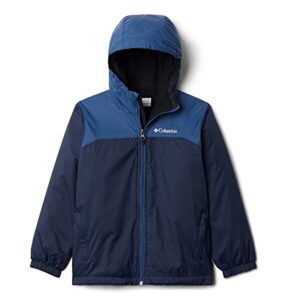 columbia youth boys glennaker sherpa lined jacket, collegiate navy/night tide, medium