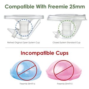 13mm Maymom Flange Inserts (Long) Compatible with Freemie 25mm Flanges; Compatible with 24mm Medela PersonalFit Flange, Spectra 24mm Flange, Willow Willow Go 24 mm Cup, 2pc/pk