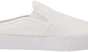 Lugz Women's Clipper Mule Classic Slip-on Fashion Sneaker, White, 9