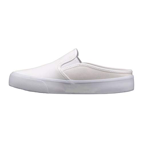 Lugz Women's Clipper Mule Classic Slip-on Fashion Sneaker, White, 9