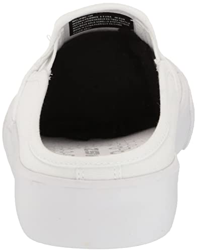 Lugz Women's Clipper Mule Classic Slip-on Fashion Sneaker, White, 9