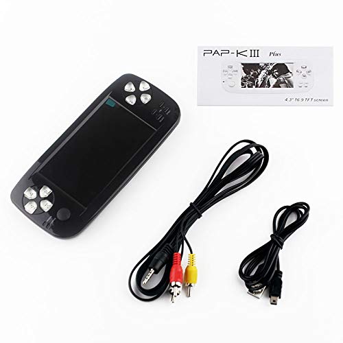 Handheld Game Console, Retro Game Console 3 Inch HD Screen 3000 Classic Game Console ,Portable Video Game Great Gift for Kids (Black)