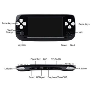 Handheld Game Console, Retro Game Console 3 Inch HD Screen 3000 Classic Game Console ,Portable Video Game Great Gift for Kids (Black)