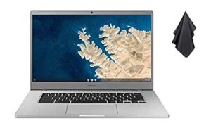 samsung 2021 new chromebook 4 15.6” fhd non-touch laptop for business student, intel celeron n4000, 4gb ram, 32gb storage, webcam, wifi, chrome os (google classroom ready) + oydisen cloth