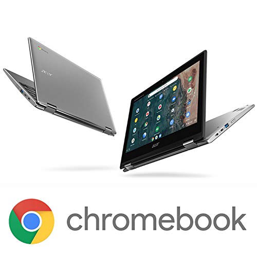 Acer Chromebook Spin 311 Convertible Laptop | Intel Celeron N4000 | 11.6" HD Touch Corning Gorilla Glass Display | 4GB LPDDR4 | 64GB eMMC | Intel 802.11ac Gigabit WiFi 5 | Chrome OS | CP311-2H-C7QD