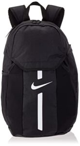 nike dc2647 academy team soccer backpack, black/white