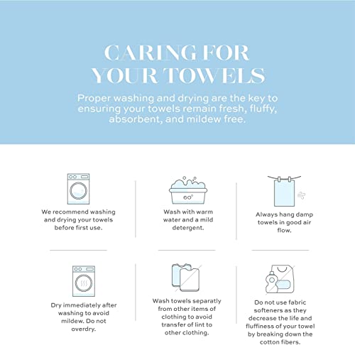 White Classic Luxury Bath Towels Large - Cotton Hotel spa Bathroom Towel |30x56 | 4 Pack | White