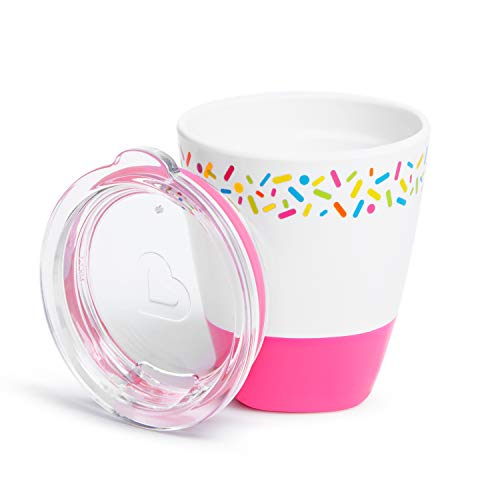 Munchkin® Splash™ Toddler Feeding Supplies Set, Includes Divided Plate, Bowl and Open Cup, Pink Sprinkles