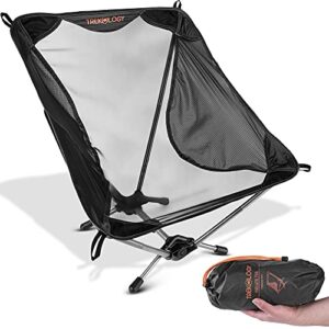 trekology yizi lite ultralight camping chair, camping chairs for adults, kids, low camping chairs, hiking backpacking chairs lightweight camping chair camp chair, backpack portable beach chair