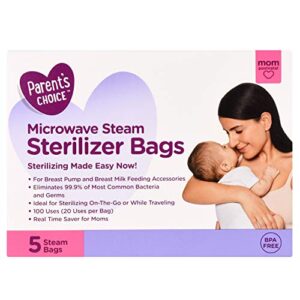 parent's choice microwave steam sterilizer bags