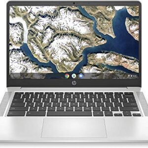 HP 2021 Chromebook 14" HD Student Laptop, Intel Celeron N4000(up to 2.6GHz), 4GB RAM, 32GB eMMC Backlit-KB, Webcam, Fast Charge, WiFi, USB-A&C, BT, Chrome OS, w/Masdrow Accessories