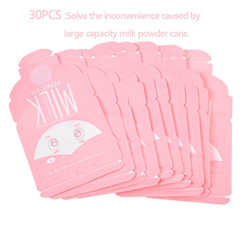 30Pcs Disposable Portable Milk Powder Storage Bag,Safe Antistatic Lightweight Feeding Dried Milk Food Bag(30PCS)