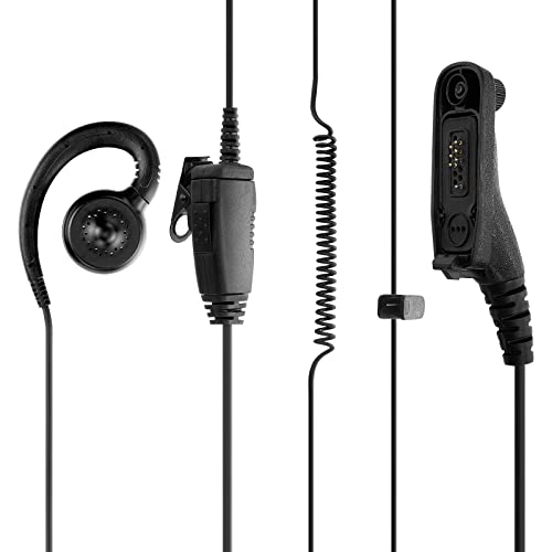 C Swivel Earpiece Surveillance Headset Pogo Pin Walkie Talkie Earphone for Motorola APX4000 APX6000 APX7000 APX8000 XPR6100 XPR6350 XPR6550 XPR7550 XPR7550e