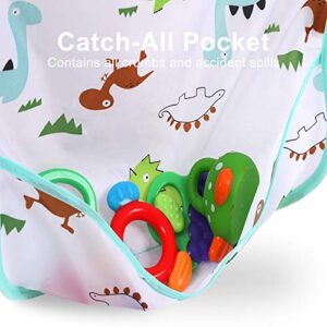 Accmor 5 Pack Long Sleeve Baby Bibs, Waterproof Sleeved Bib, Toddler Soft Bib for 6-24 Months