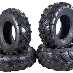 MASSFX MK 4 Set ATV Tires 25x8-12 Fronts 25x10-12 Rears 6 Ply 1/2" Tread Depth