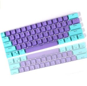 mosptnspg cjxsp pbt 61 keycaps 60 percent, gaming keycaps oem profile backlit keycap set for 60 percent cherry mx mechanical keyboard gk61 ，only keycaps (zilian)