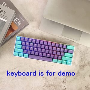 Mosptnspg CJXSP PBT 61 Keycaps 60 Percent, Gaming Keycaps OEM Profile Backlit Keycap Set for 60 Percent Cherry MX Mechanical Keyboard GK61 ，Only keycaps (Zilian)