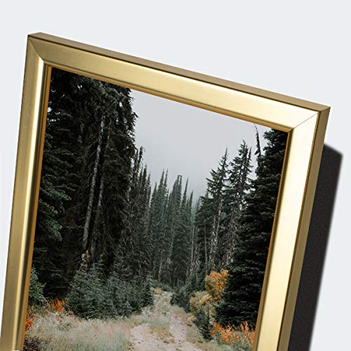 Giverny 8x10 Picture Frames, Gold Photo Frames for Wall or Tabletop Display, Simple Design Glossy Finish Frame Perfect for Home Decoration, Office, Hotel and Various Ceremonies Praties