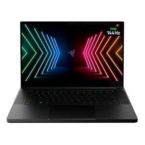 razer blade 15 base gaming laptop 2021: intel core i7-10750h 6 core, nvidia geforce rtx 3070, 15.6" fhd 1080p 144hz, 16gb, 512gb ssd - cnc aluminum - chroma rgb lighting - thunderbolt 3