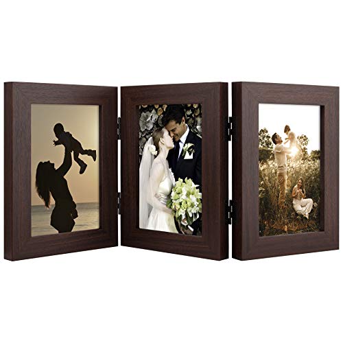 Golden State Art Photo Frame, 4x6, Brown, 3 Count