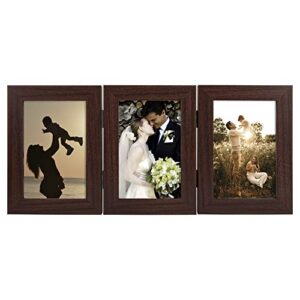 Golden State Art Photo Frame, 4x6, Brown, 3 Count