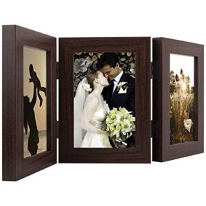 Golden State Art Photo Frame, 4x6, Brown, 3 Count