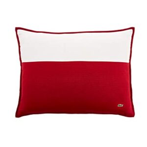 Lacoste Cliff Duvet Set, Full/Queen, Red