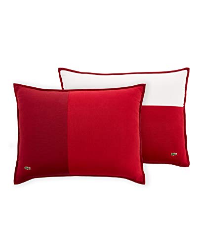 Lacoste Cliff Duvet Set, Full/Queen, Red